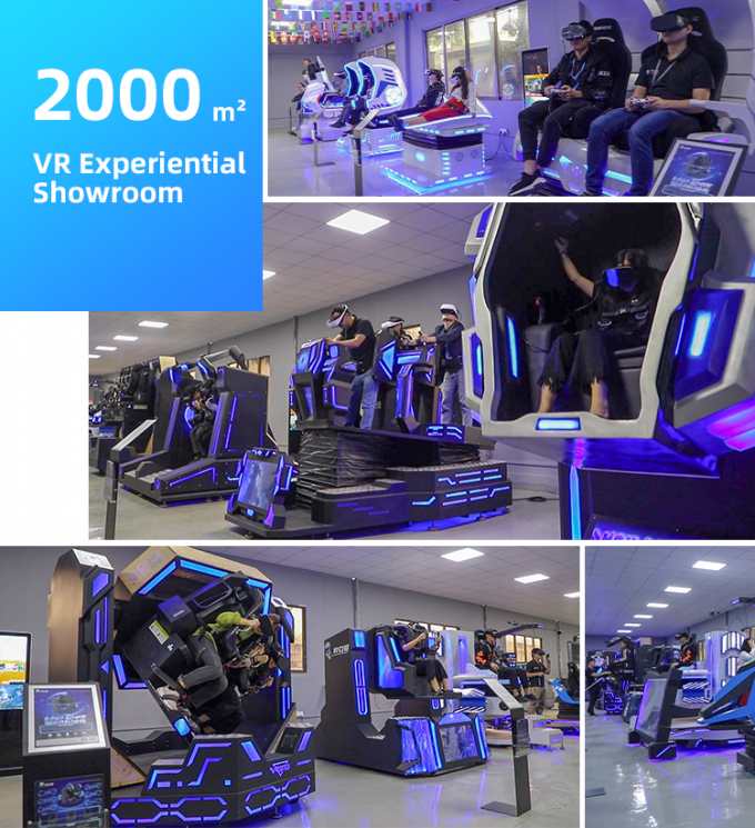 Shopping Mall 9D VR Simulator Game Machine 1080 Degree Rotation Chair