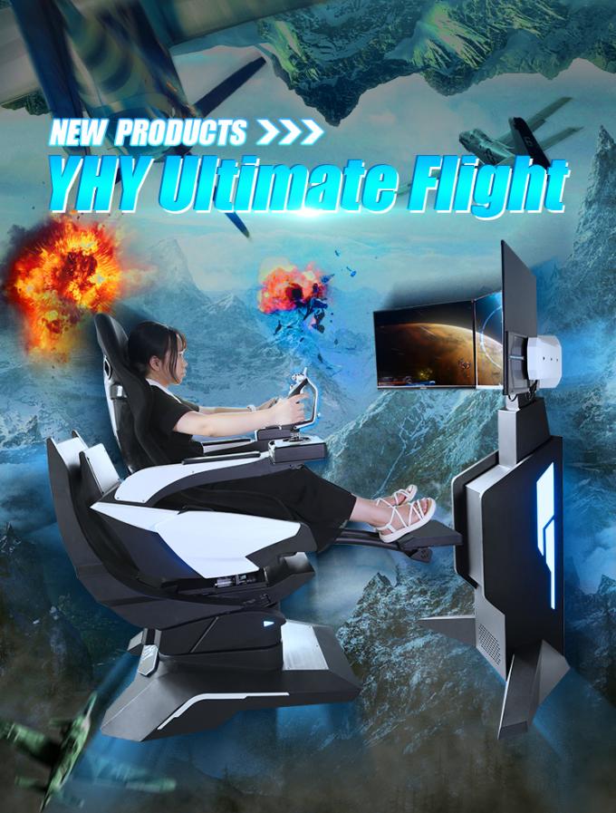 1100W VR Flight Simulators 3 Axis Dynamic Platform 360 Rotate Chair ...