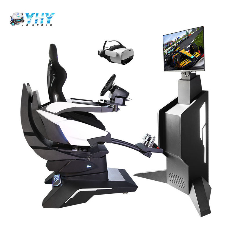 220V 9D VR Racing Simulator Aluminum Alloy Steering Wheel Driving ...