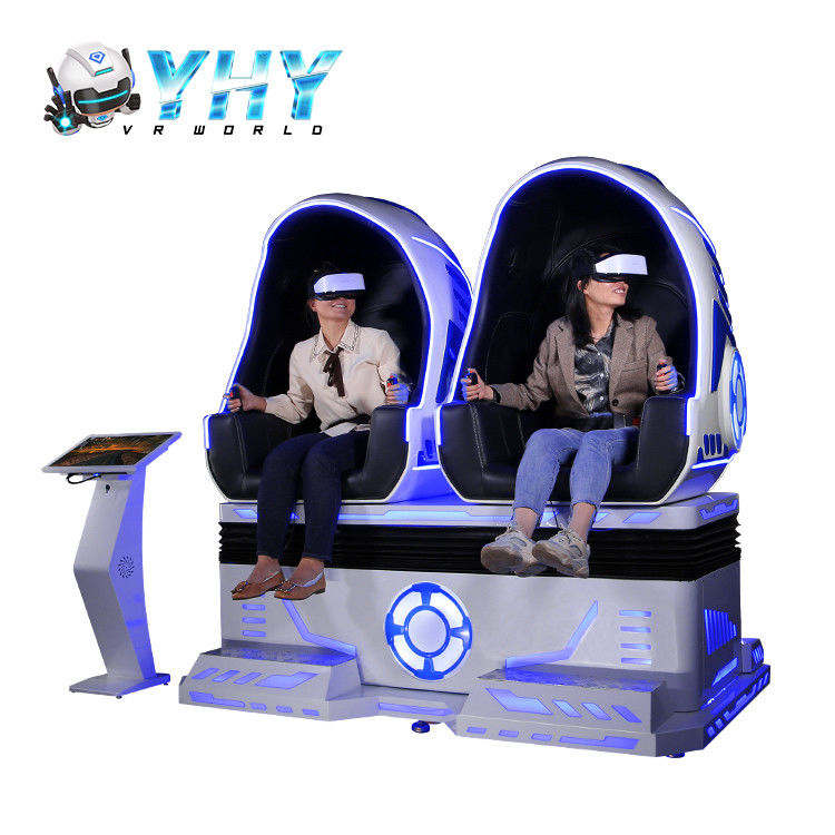 Double Seats 9D Egg VR Cinema 3 DOF VR Chair With Roller Coaster ...