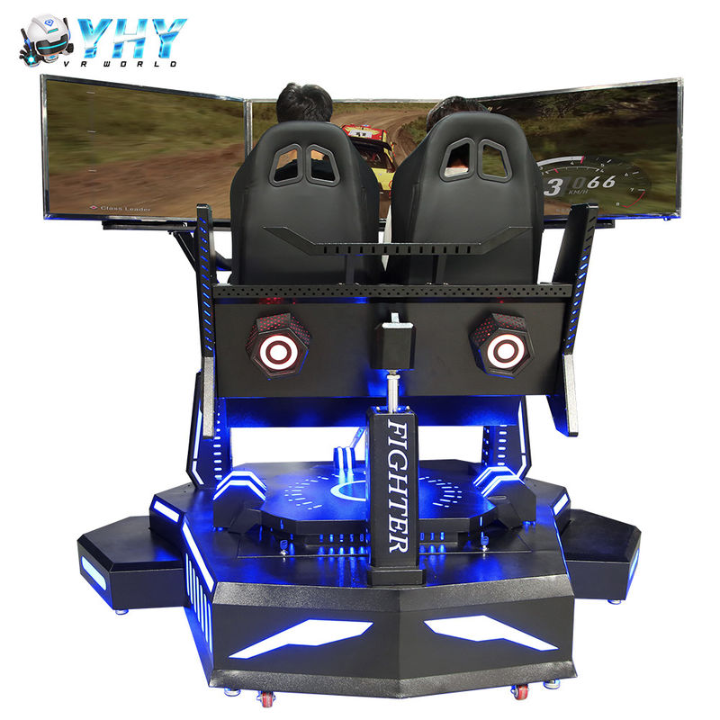2 Players Three Screen Racing Simulator Adjustable Driving Game ...
