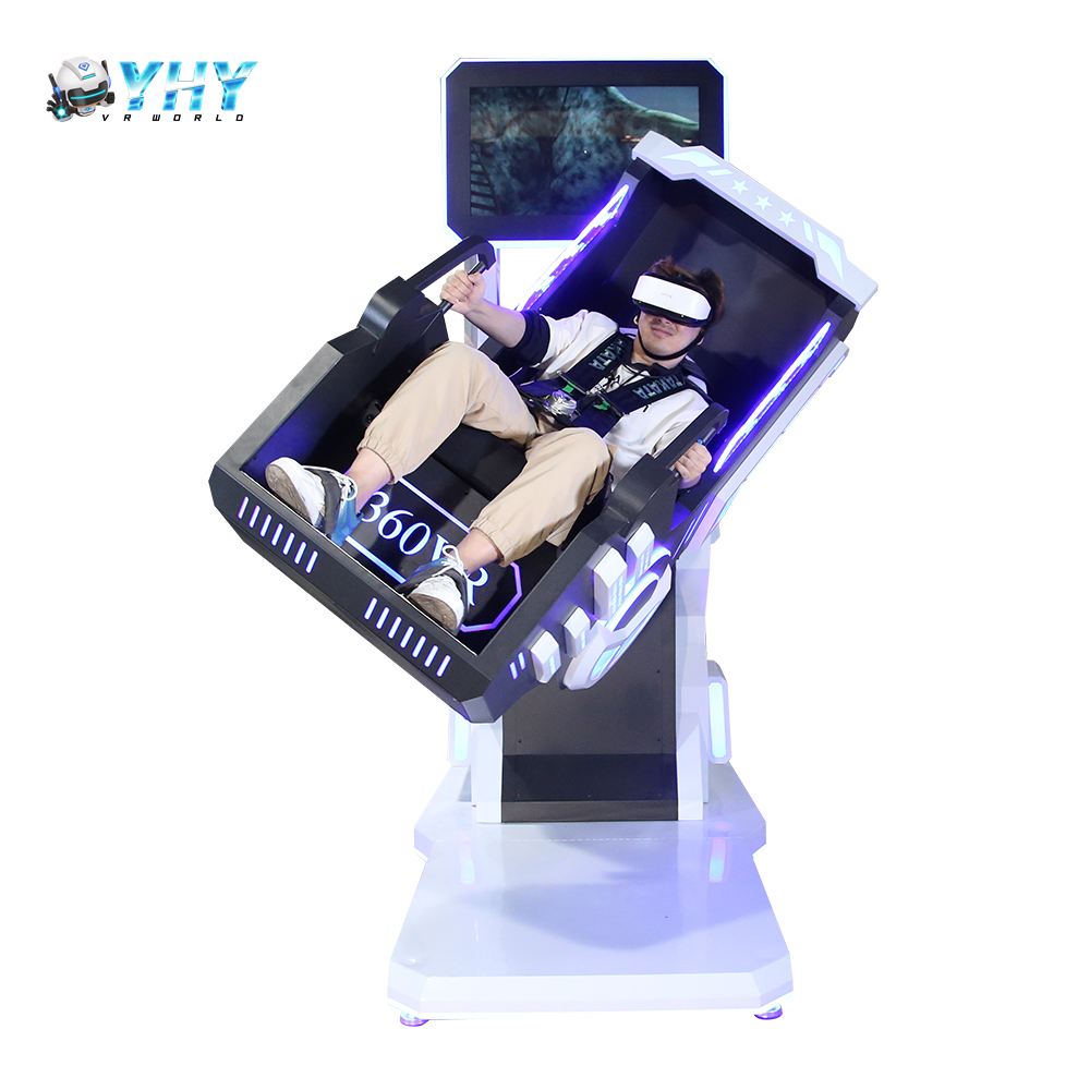 360 Degree Rotating VR Flight Simulator 9D Roller Coaster Single Player ...