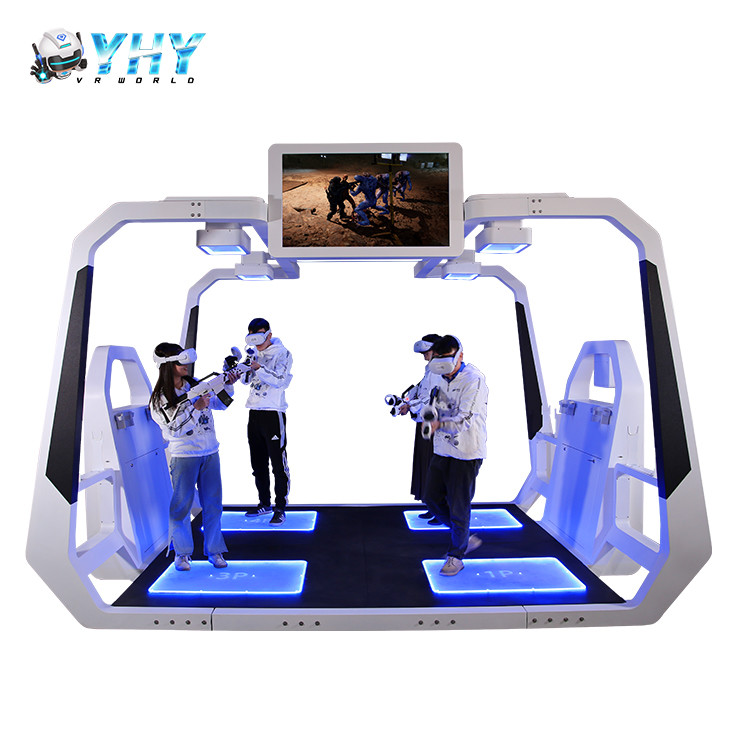 42'' Screen Indoor VR Shooting Simulator 4 Players Standing Virtual Battle Machine Games