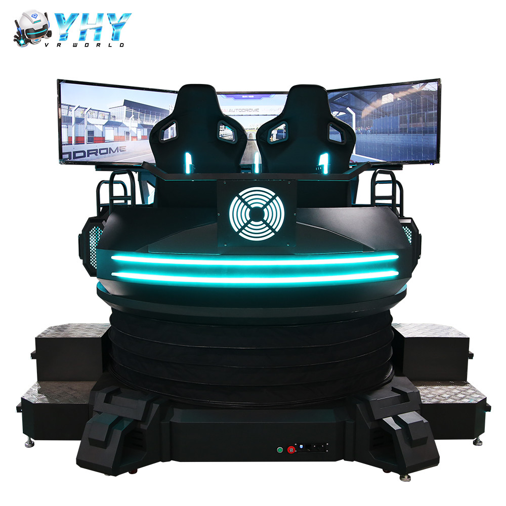 42'' LCD TV 3 Screen Racing Simulator Motion F1 Driving Vr Simulator ...