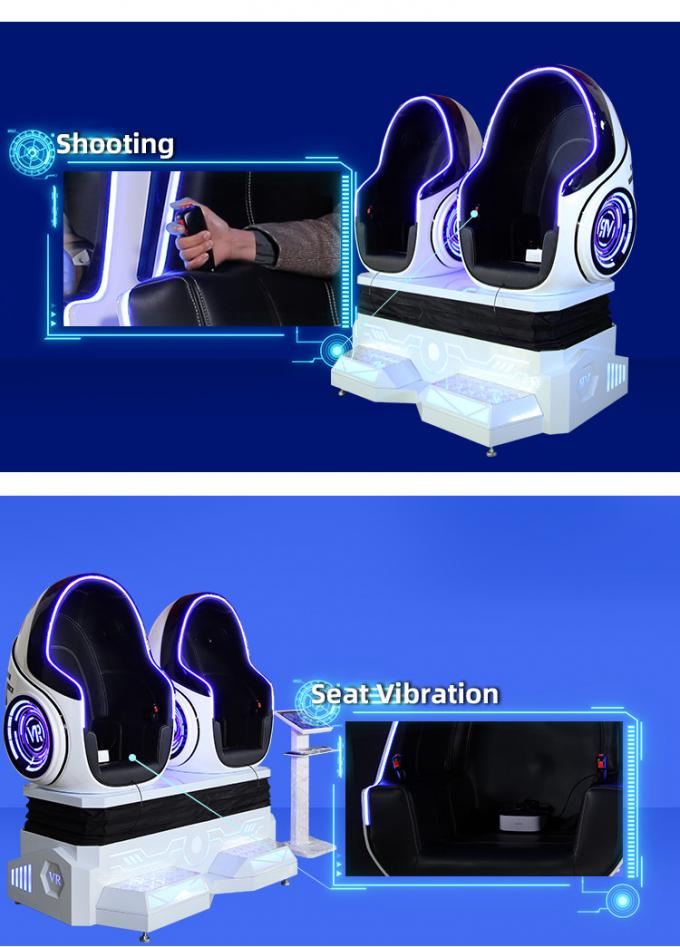 Amusement Park Arcade 9D VR Cinema Egg Chair Roller Coaster Simulator