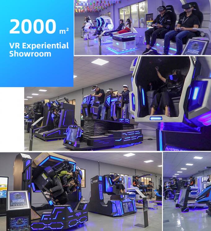 9D F1 Virtual Reality Racing Simulator VR 6 DOF 3 Screen Motion Ride