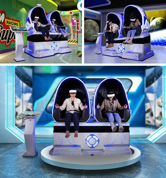 3 DOF Game VR Simulator Egg Chair Virtual Reality Motion Simulator With ...