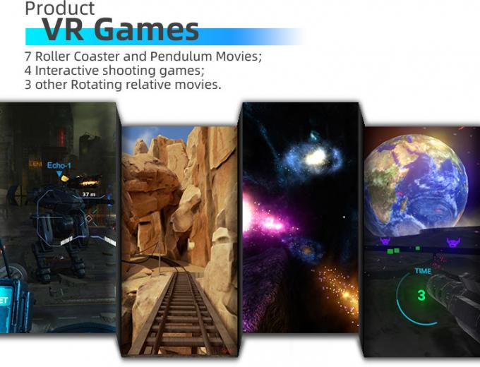 Mini 360 9D VR Cinema Theme Park Ergonomic Roller Coaster Simulator Machine