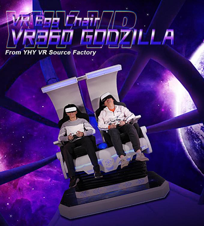 Godzilla Gaming Chair VR Motion Simulator Double Egg Chair 360 Degree ...